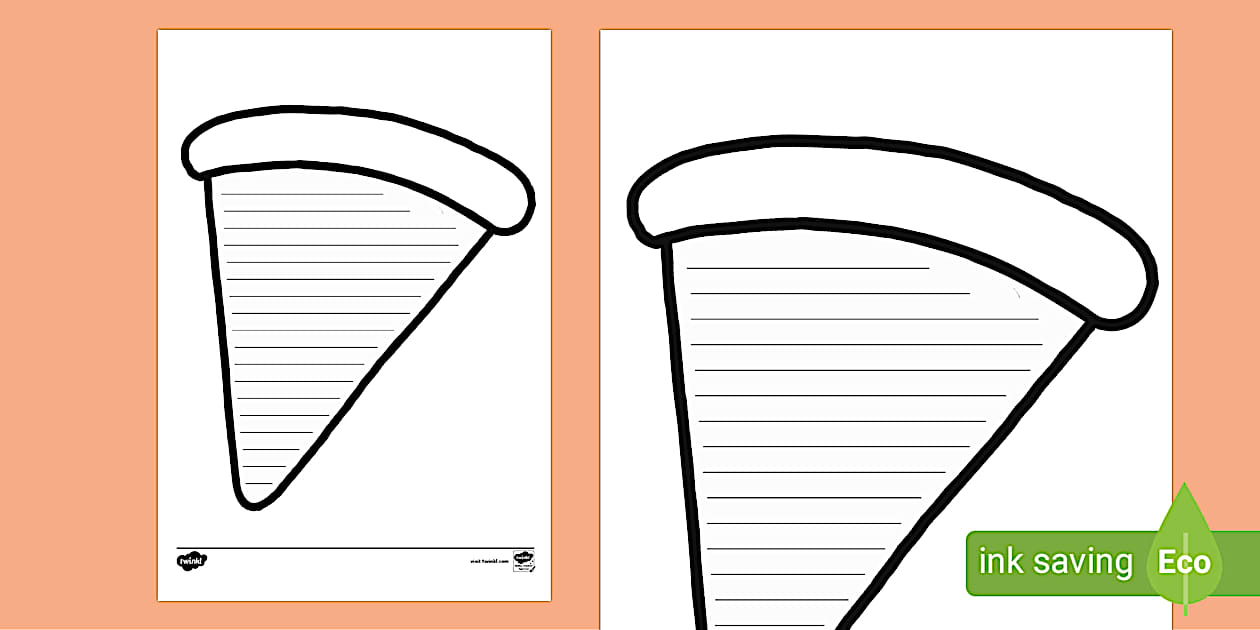 Pizza Slice Writing Template (teacher made) - Twinkl