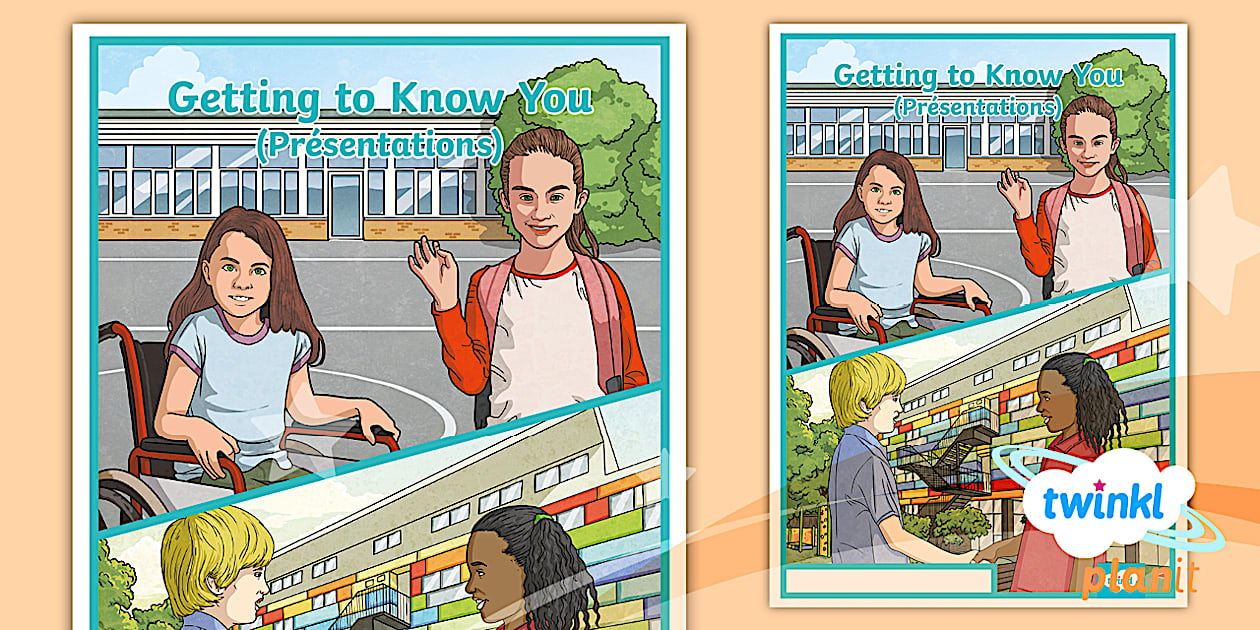 French: Getting to Know You Year 3 Unit Book Cover - Twinkl