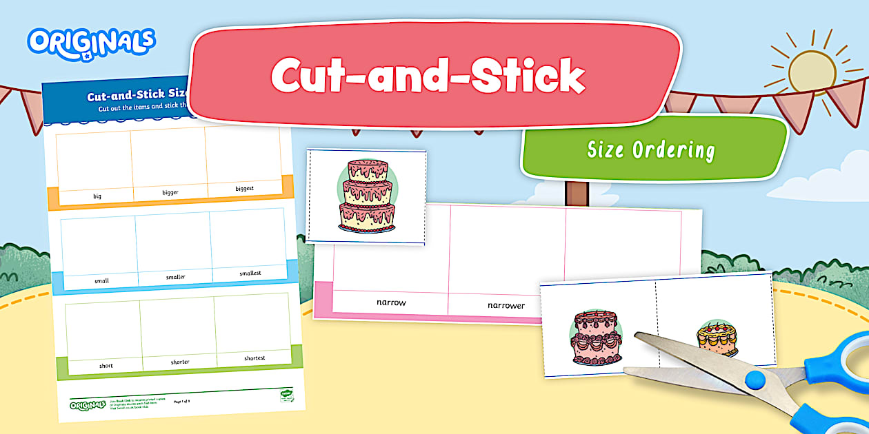 👉 Cut-and-Stick Size Ordering Activity