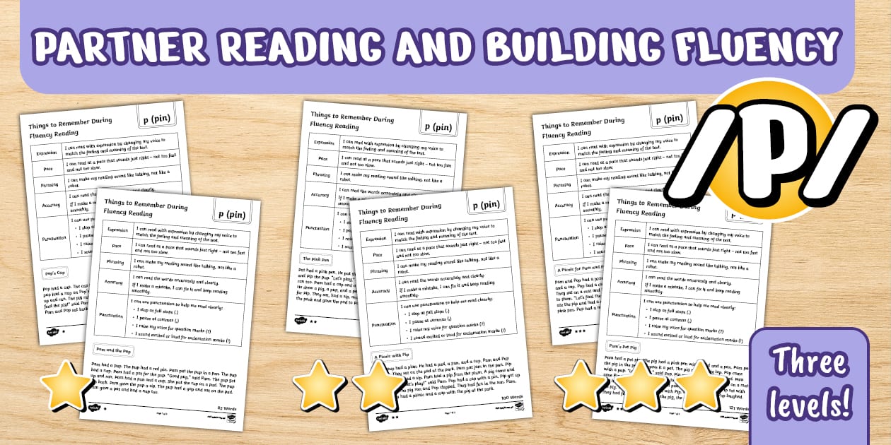 Partner Reading and Building Fluency - /P/