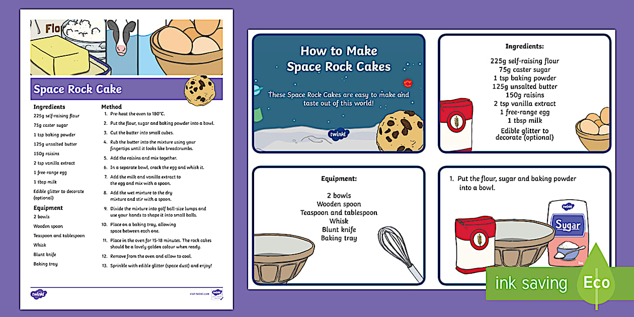 Space Rock Cakes Resource Pack (teacher made) - Twinkl