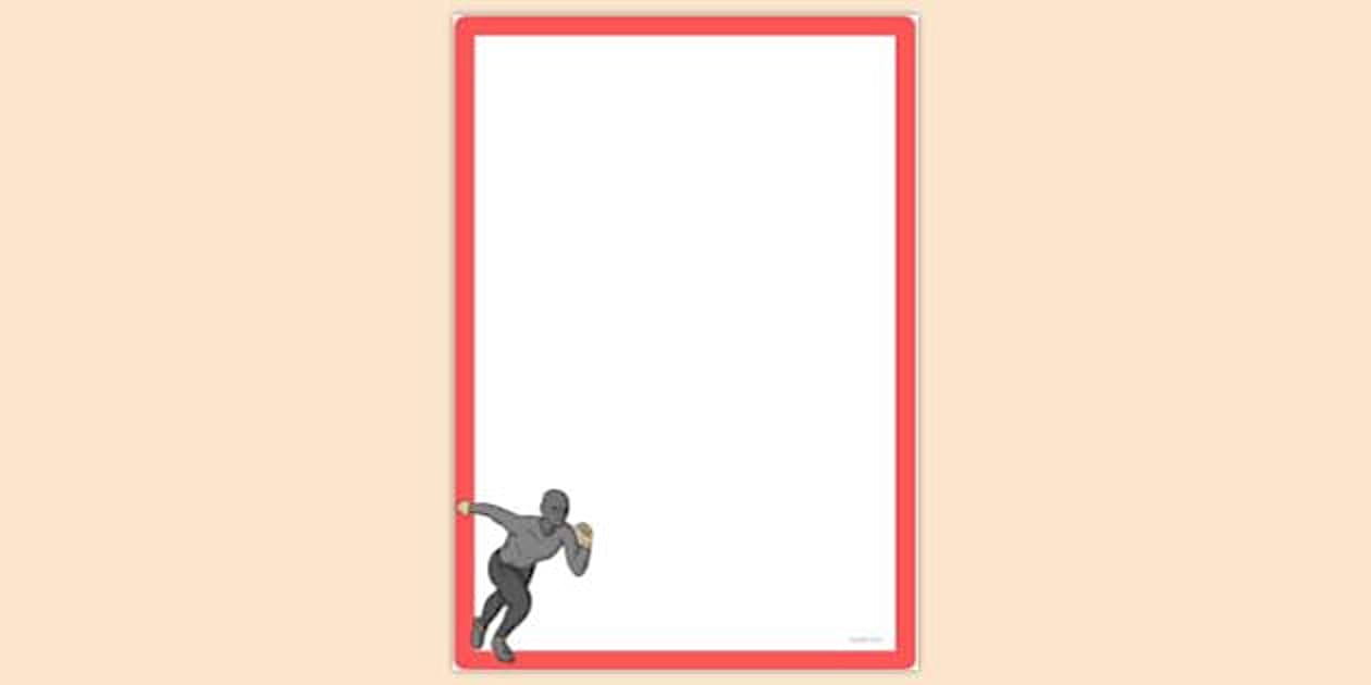 Simple Blank Running Thief Page Border | Page Borders