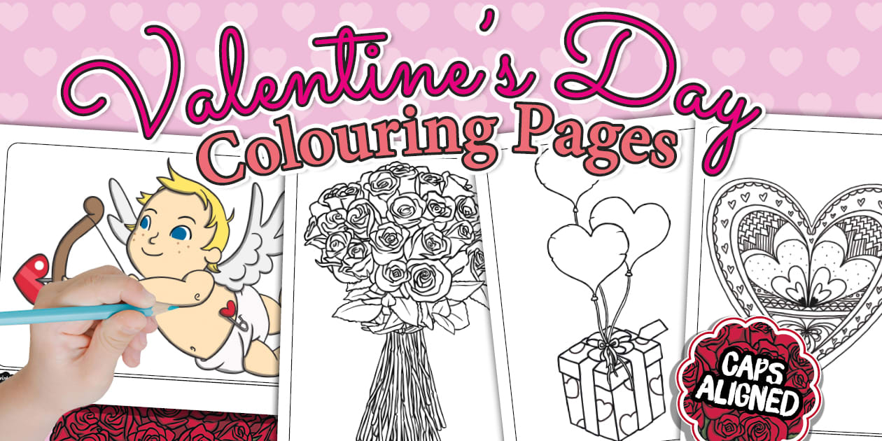 Foundation Phase Life Skills - Valentine's Day - Colouring Pages (CAPS