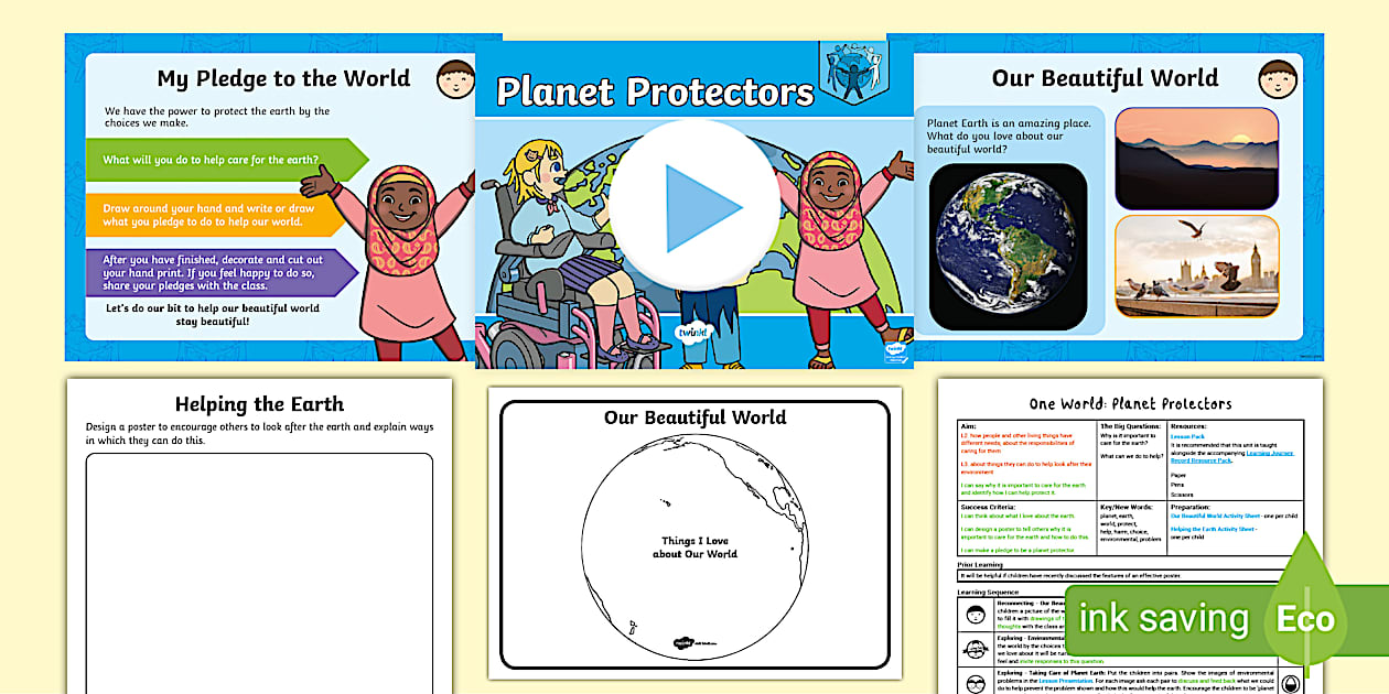 Cursive PSHE: KS1 One World - Lesson Pack 6 - Twinkl