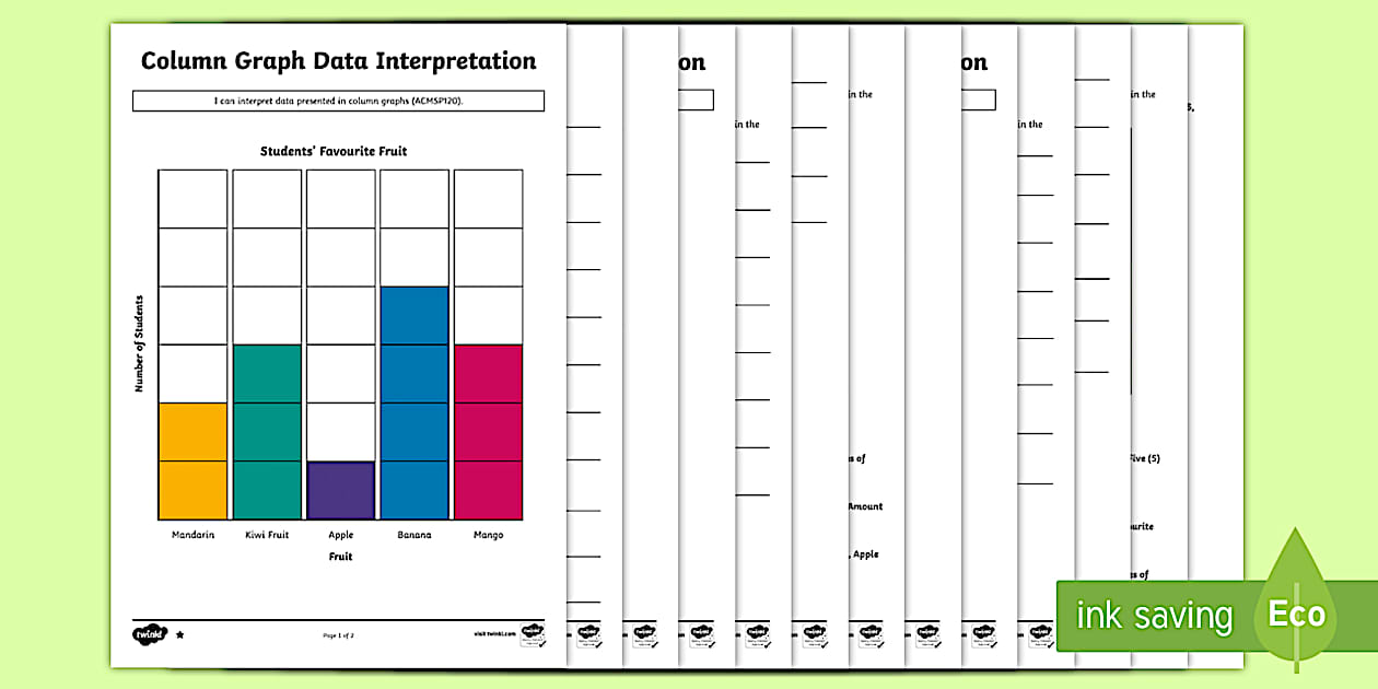 Bar Graph and Histogram Worksheet (PDF) - Twinkl Maths