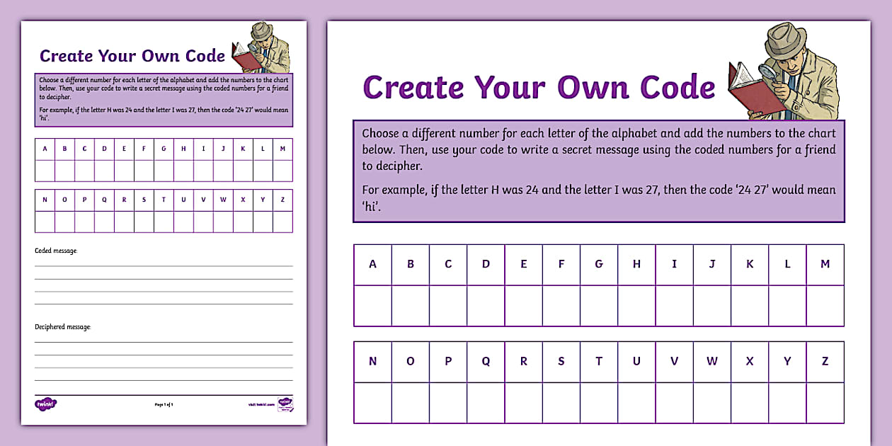 Numbering Code Activity (l'enseignant a fait) - Twinkl