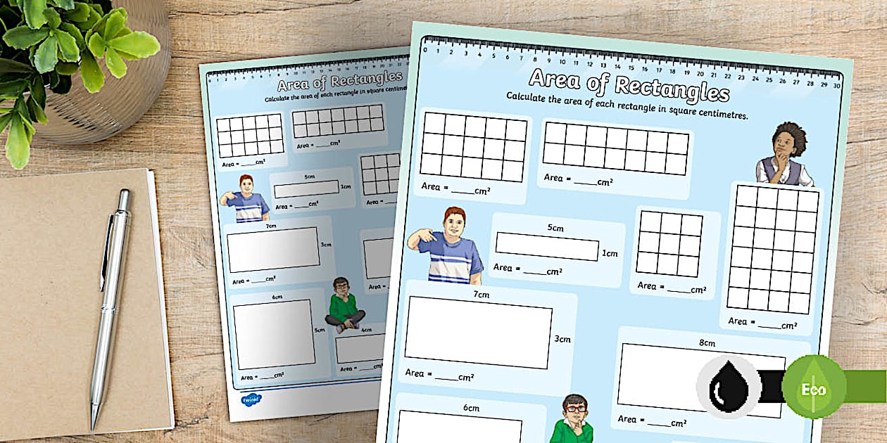 Measure and Calculate the Area of Rectangles Activity