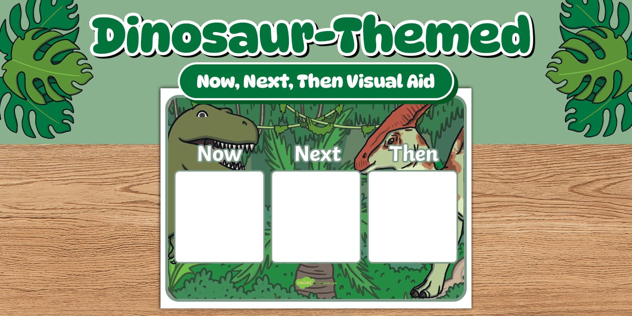 Dinosaur-Themed Routine Visual Aid