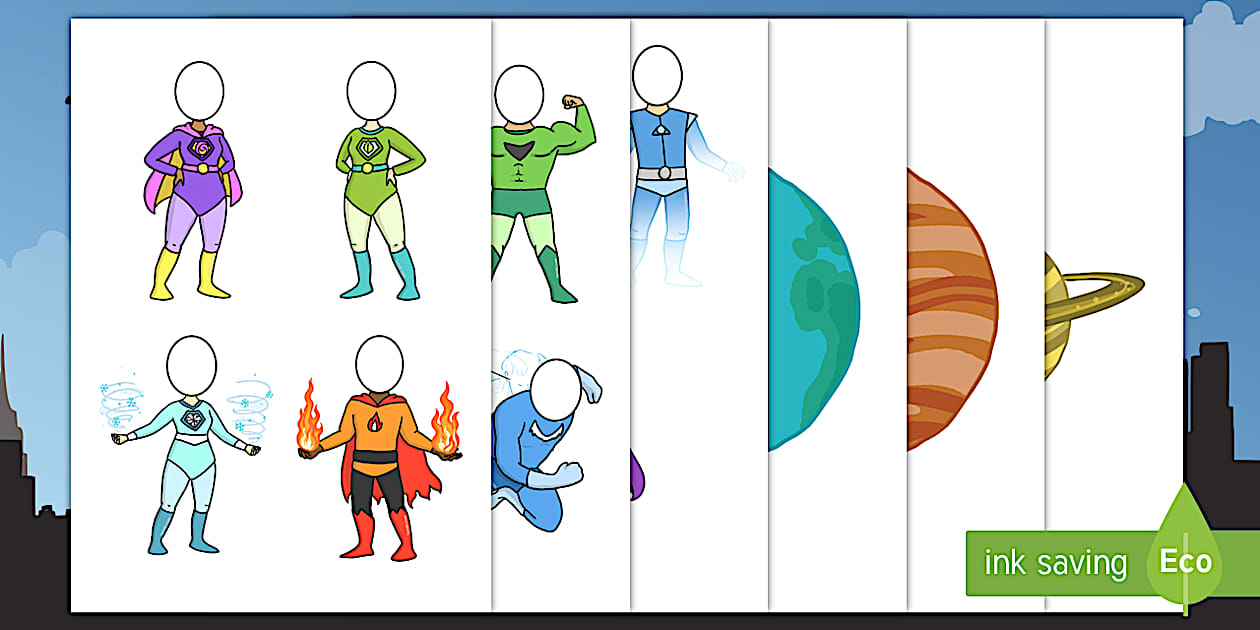 New Zealand Superhero Colour Wheel Class Display Pack