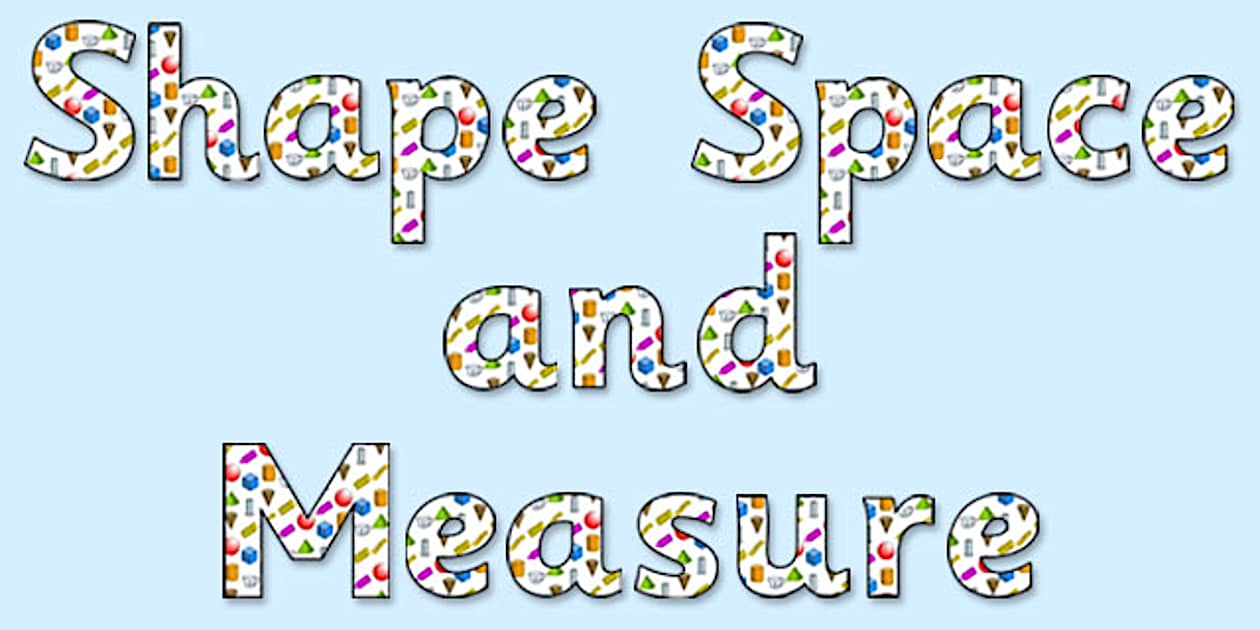 'Shape Space and Measure' Display Lettering (teacher made)