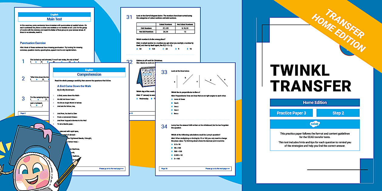 Transfer Test Home Edition Step 2 Practice Paper 3