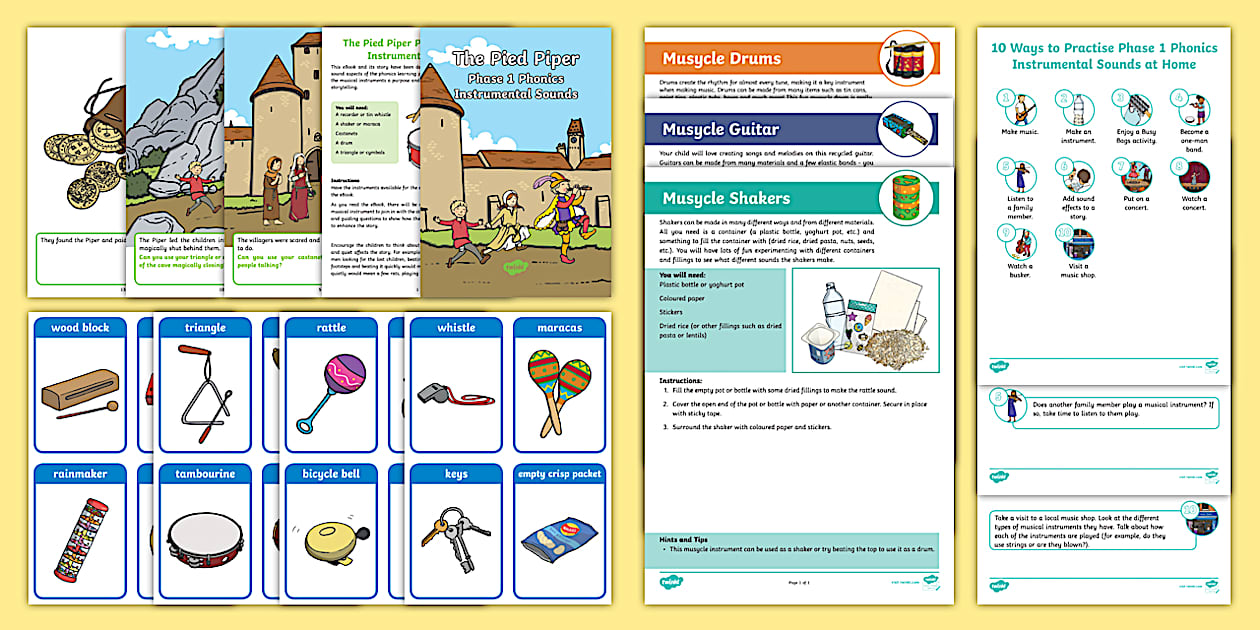 Phase 1 Phonics: 10 Ways to Practise Instrumental Sounds at Home ...