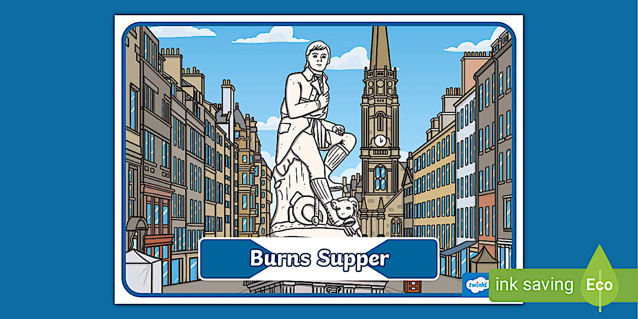 Burns Supper Display Sign (Teacher-Made) - Twinkl