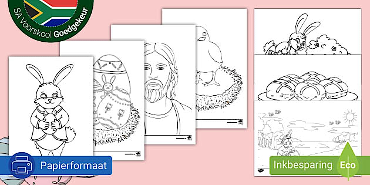 Paasfees Inkleurbladsye (Teacher-Made) - Twinkl