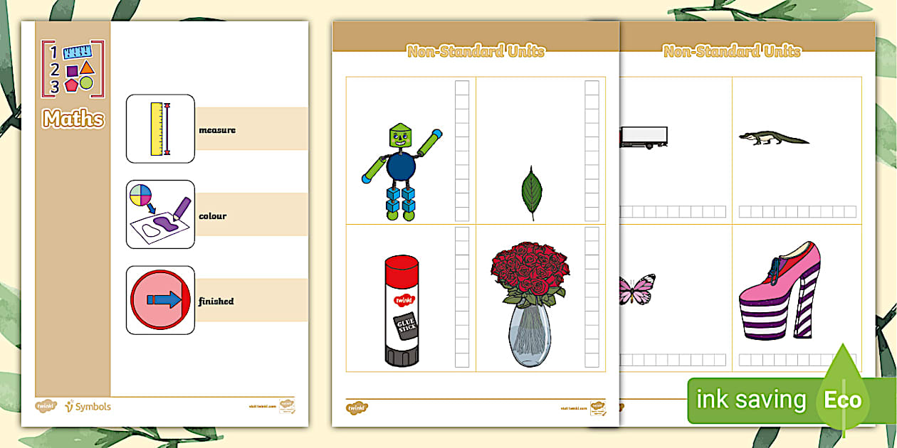 SEND: Measuring Using Non-Standard Units (teacher made)