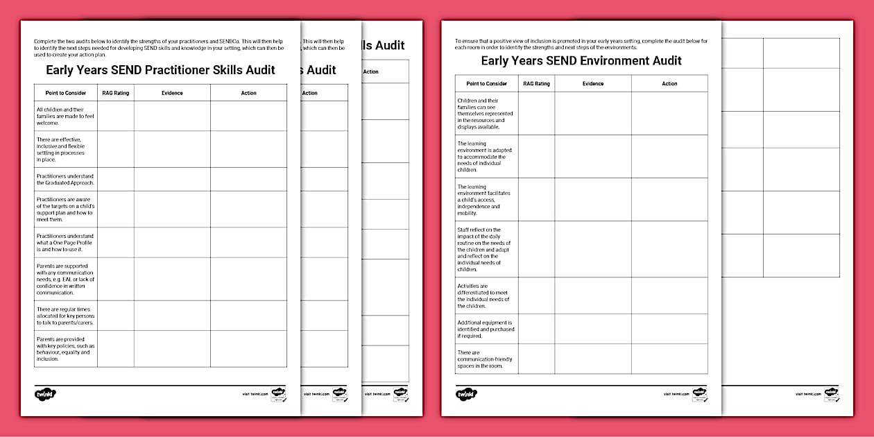SEND Complete Audit Pack (teacher made) - Twinkl