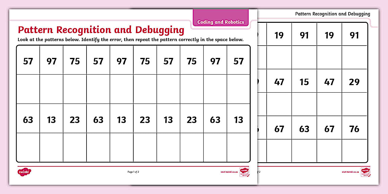 Grade 2 Robotics and Coding Debugging Number Patterns Grade 2 Robotics and Coding Debugging Number Patterns