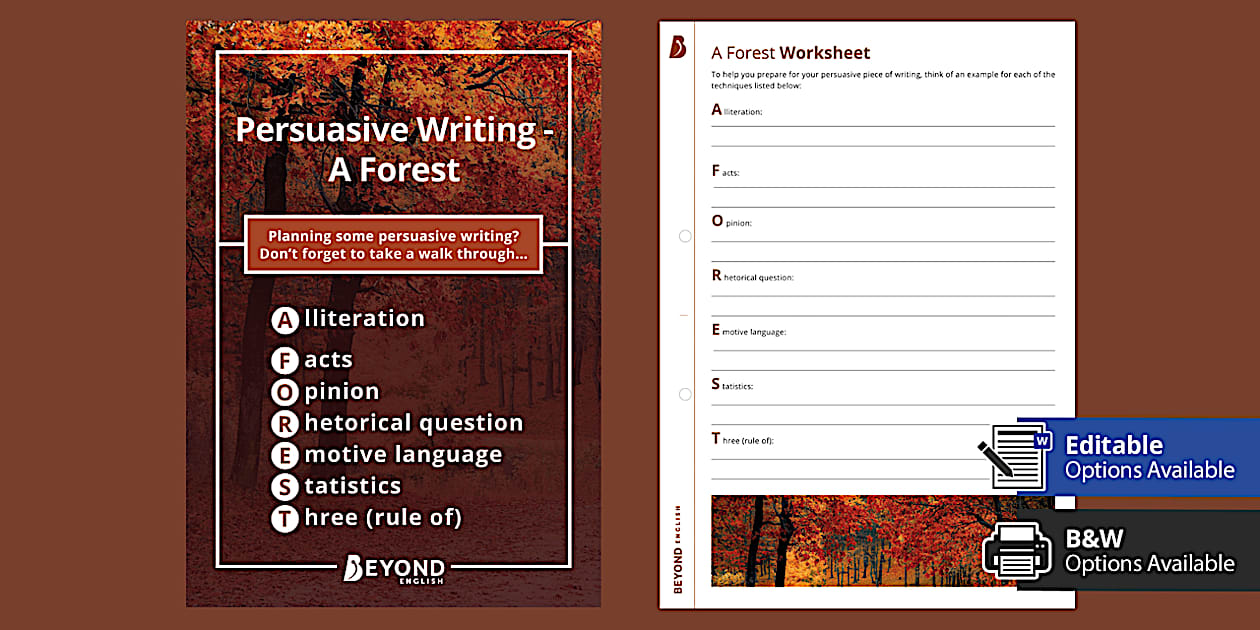 AFOREST - Writing Techniques GCSE Pack - Secondary Resources