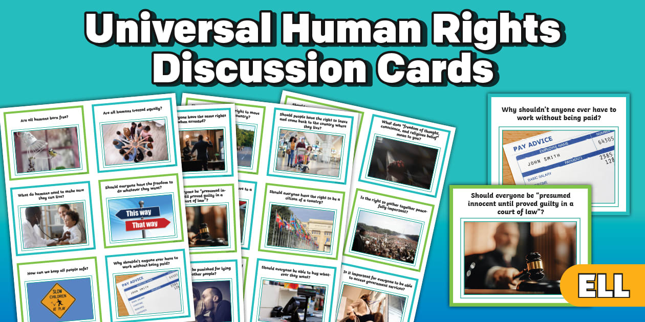 Universal Human Rights Discussion Cards for ELL