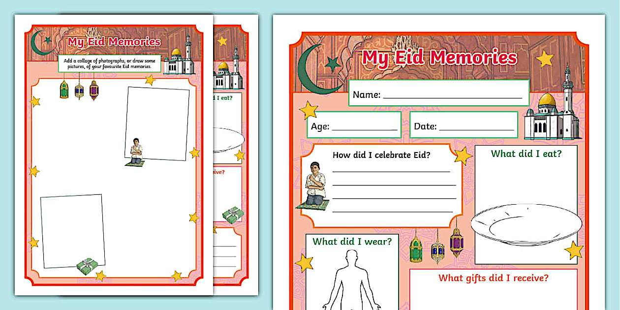 My Eid Memories (teacher made) - Twinkl