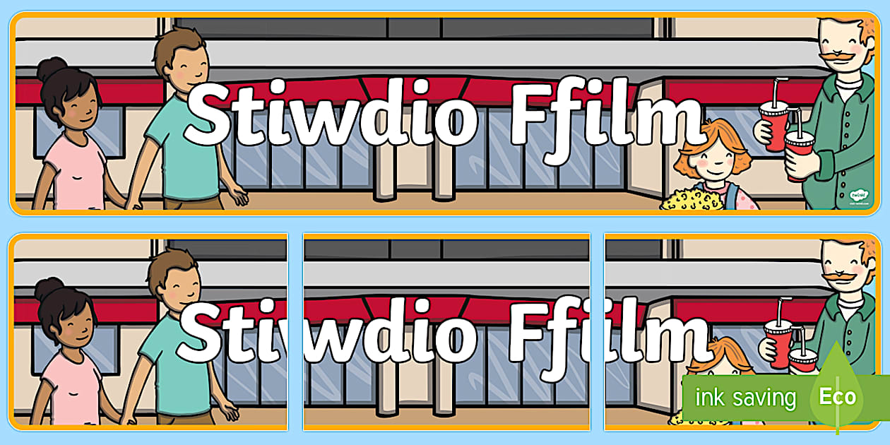 Baner Chwarae Rôl Stiwdio Ffilm (teacher made) - Twinkl