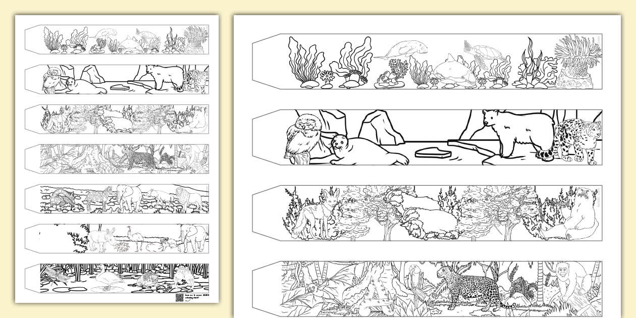 World Wildlife Day Colouring Paper Chains