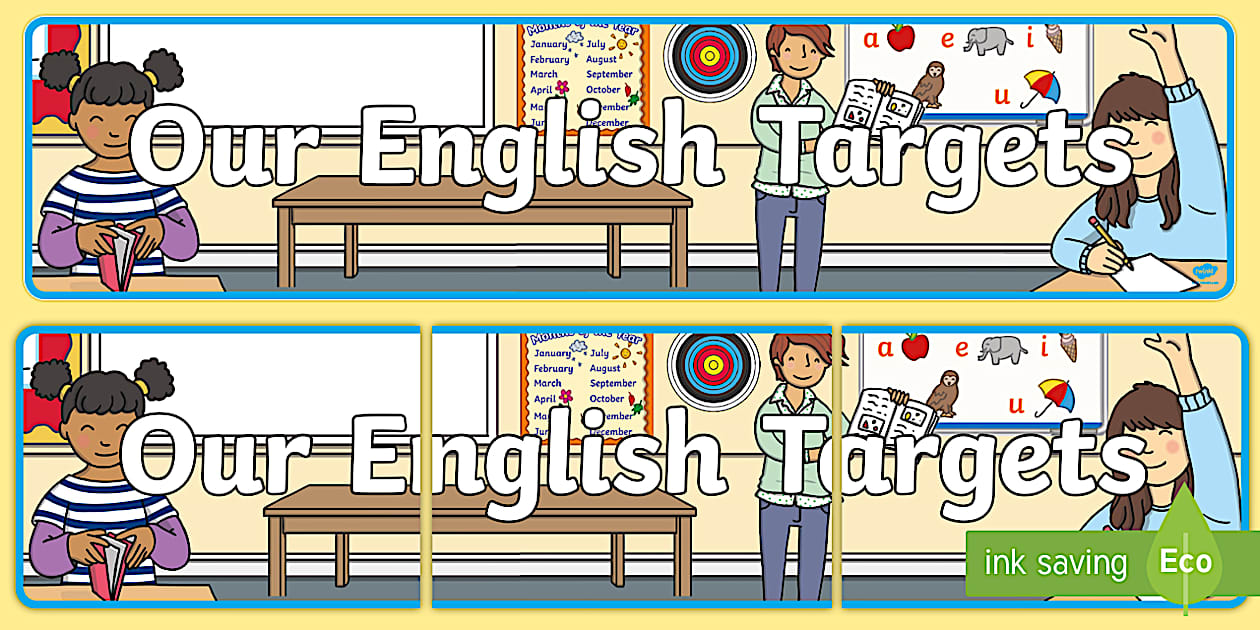 👉 Our English Targets Display Banner - English Targets Display Banner