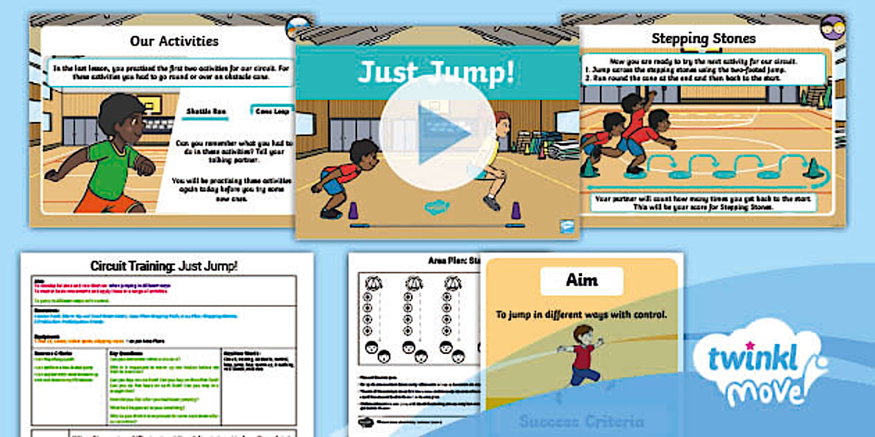 Year 1 Jumping Lesson - Twinkl Move - KS1 Circuit Training