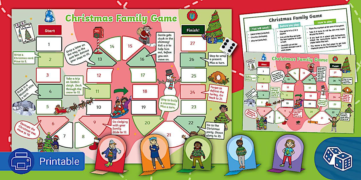 Christmas Family Game | Twinkl Board Games (teacher made)