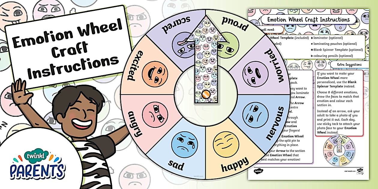 Emotion Wheel Craft Instructions