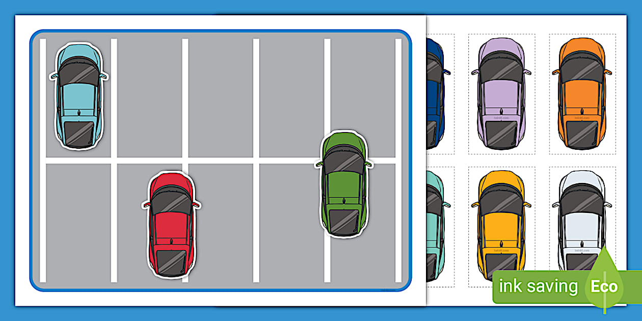 👉 Car Park Ten-Frame and Counters Activity | Twinkl