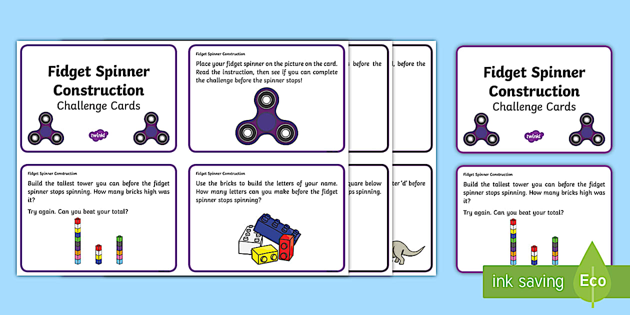 Fidget Spinner KS1 Challenge Cards (teacher made) - Twinkl