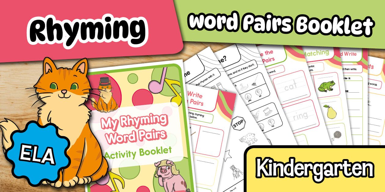 Rhyming Worksheets Kindergarten | Resource | Twinkl USA