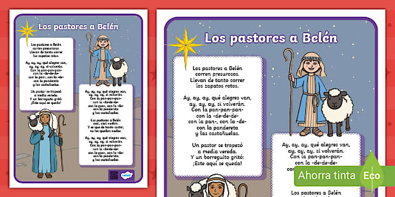 Villancico: Los pastores a Belén (teacher made) - Twinkl