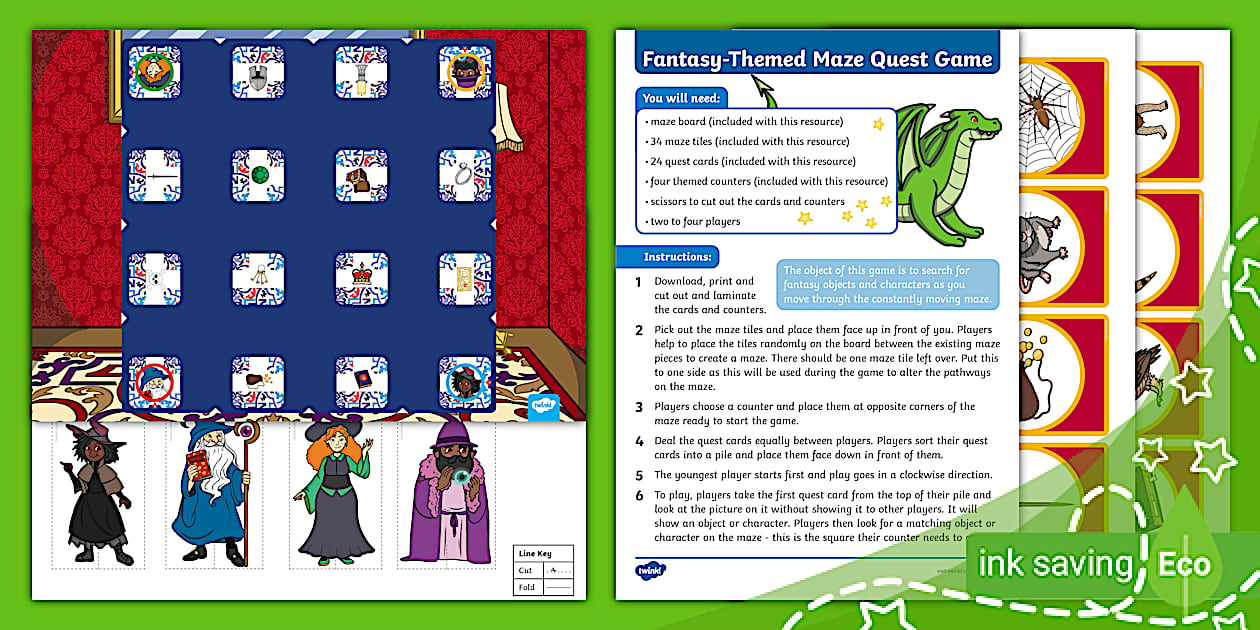 Fantasy Maze Quest Game (teacher made) - Twinkl