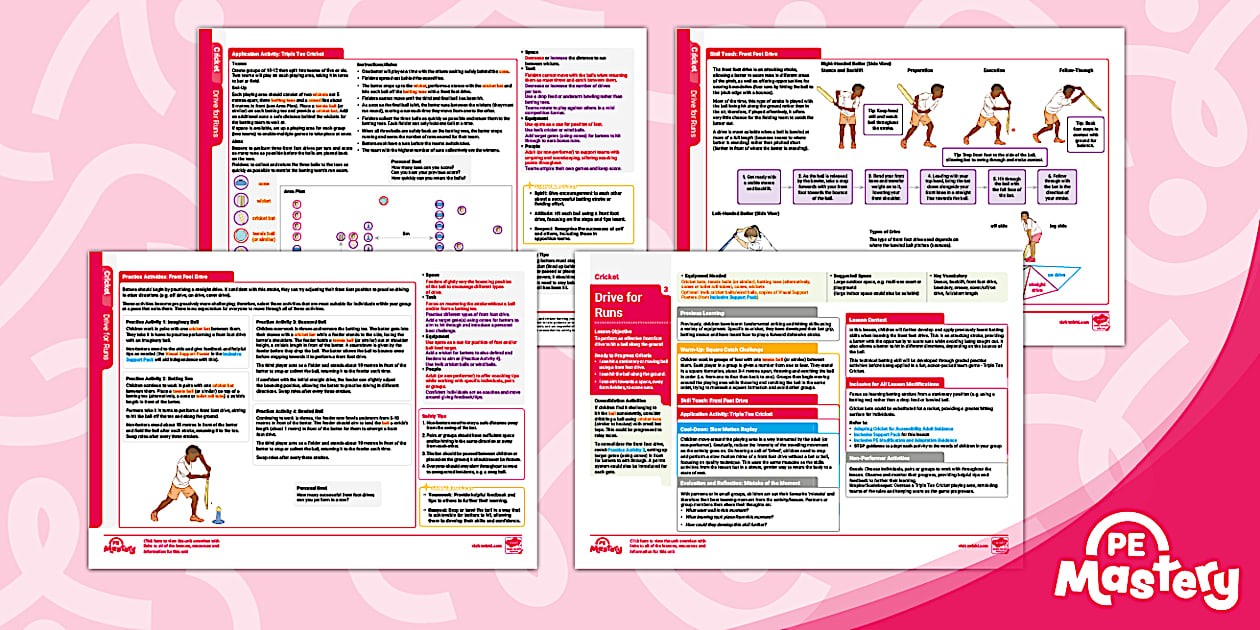 PE Mastery: LKS2 Cricket Lesson 3 - Drive for Runs