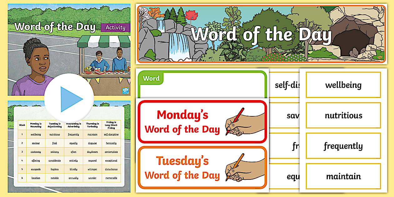 Year 3 Summer 1 Word of the Day Display Pack (teacher made)