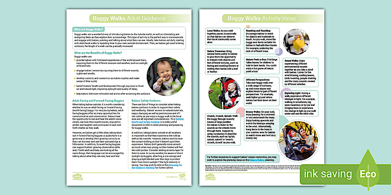 Baby Room Outdoor Activities: Buggy Walks Guidance and Ideas