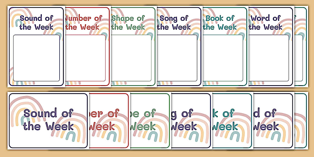 Muted Rainbow Classroom Display Posters (Teacher-Made)