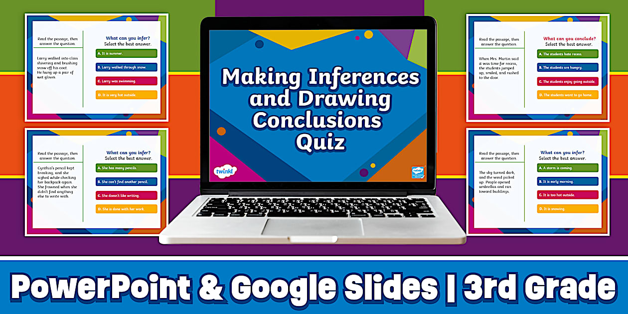 Inferences and Conclusions PowerPoint & Google Slides Quiz
