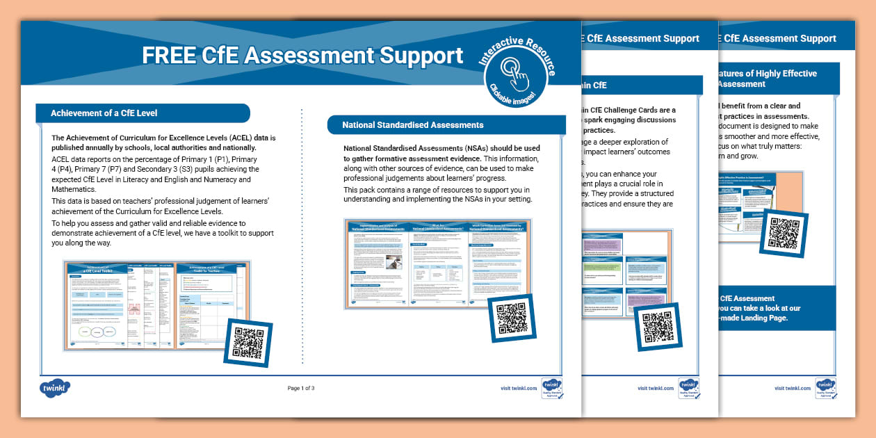 CfE Educator Assessment Support Freemium Guide - Twinkl