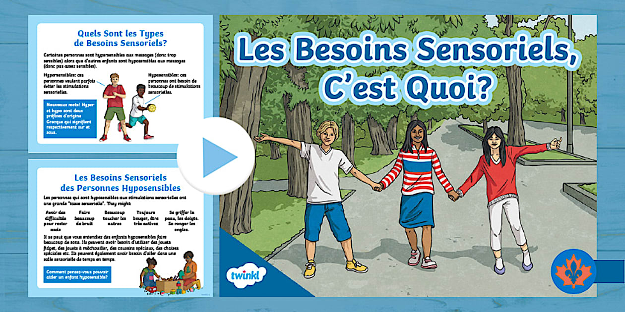 Sensory Needs Presentation Intermediate French - Twinkl