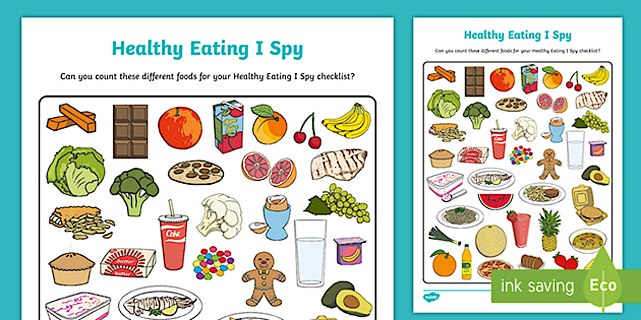 Healthy Eating Images - I Spy Game - Resource - Twinkl