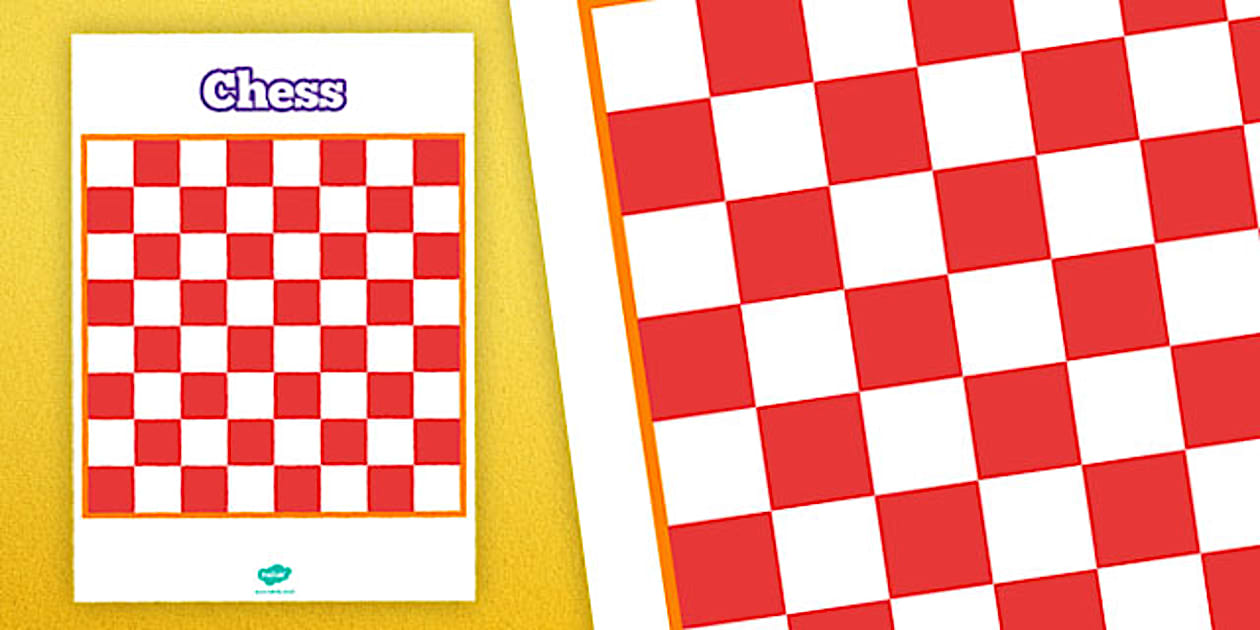 Printable Chess Board | International Chess Day - Twinkl