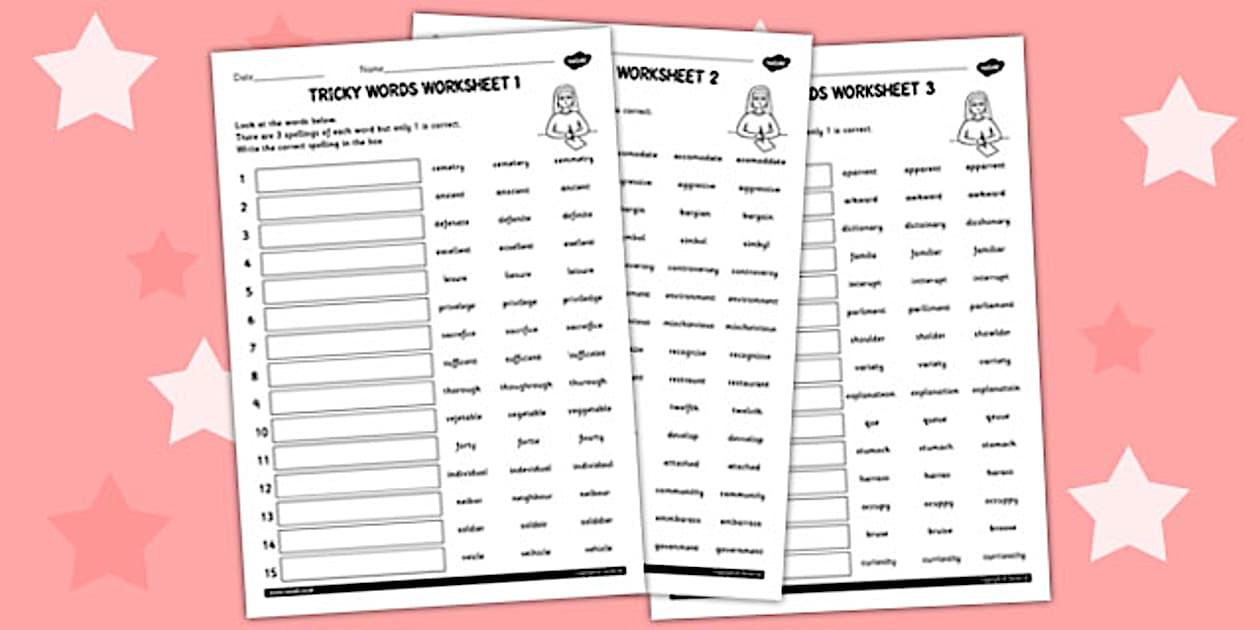 2014 National Curriculum Spelling Worksheets Years 5 6