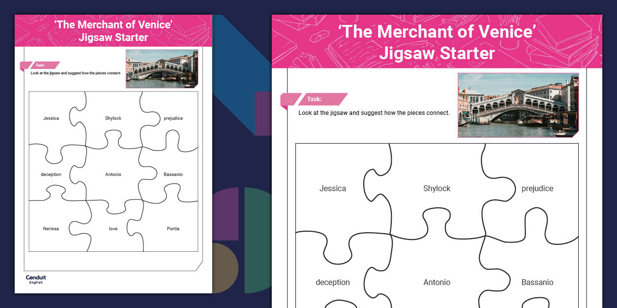 'The Merchant of Venice' Jigsaw Starter (teacher made)