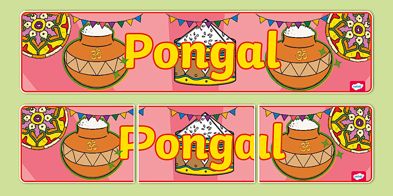 Pongal Celebration Banner (teacher made) - Twinkl