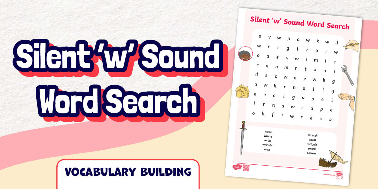 Foundation Phase Home Language Silent 'w' Sound Word Search
