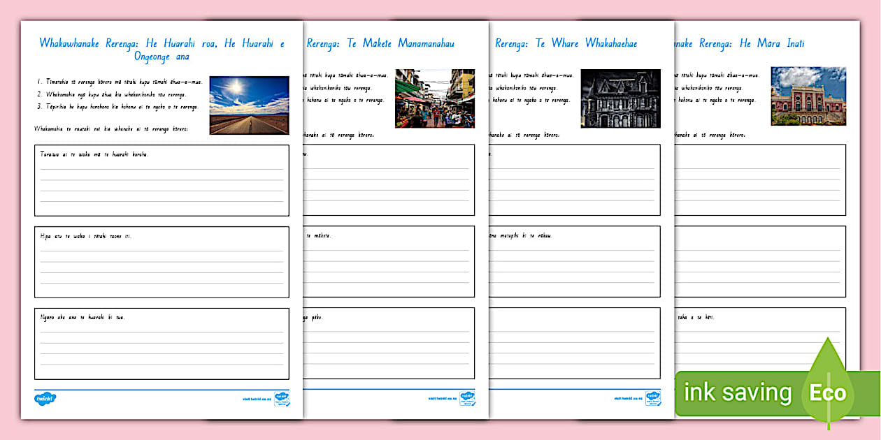Whārangi whakaniko rerenga kōrero (teacher made) - Twinkl