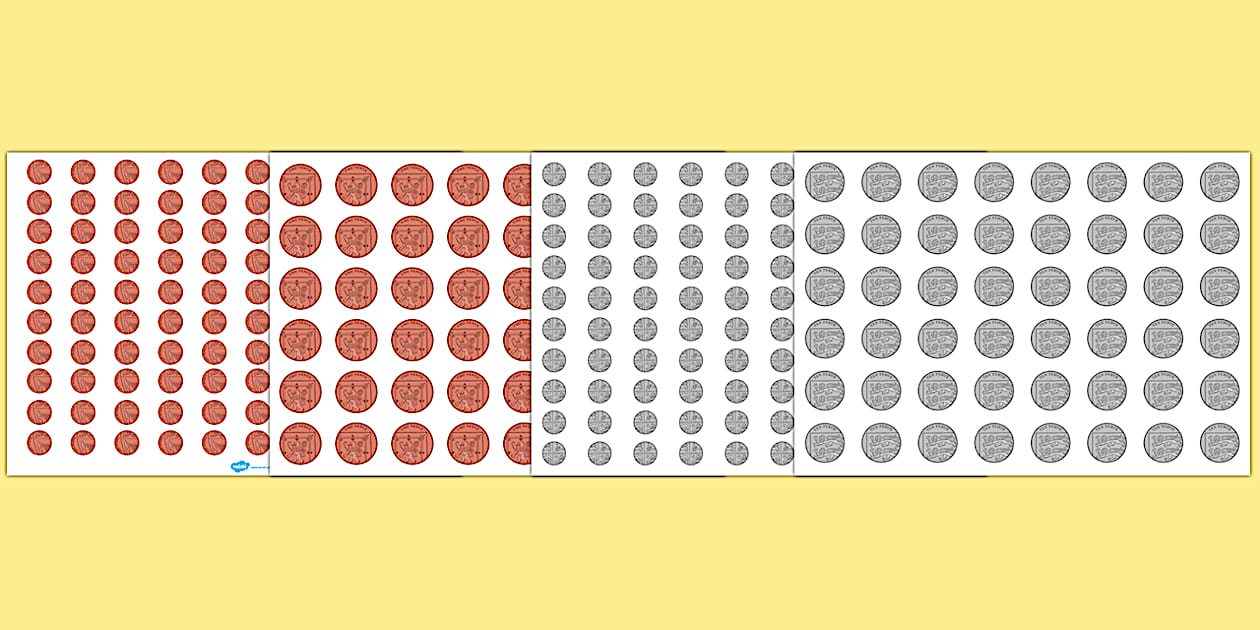 100 Coins Maths Mat KS1 (teacher made) - Twinkl